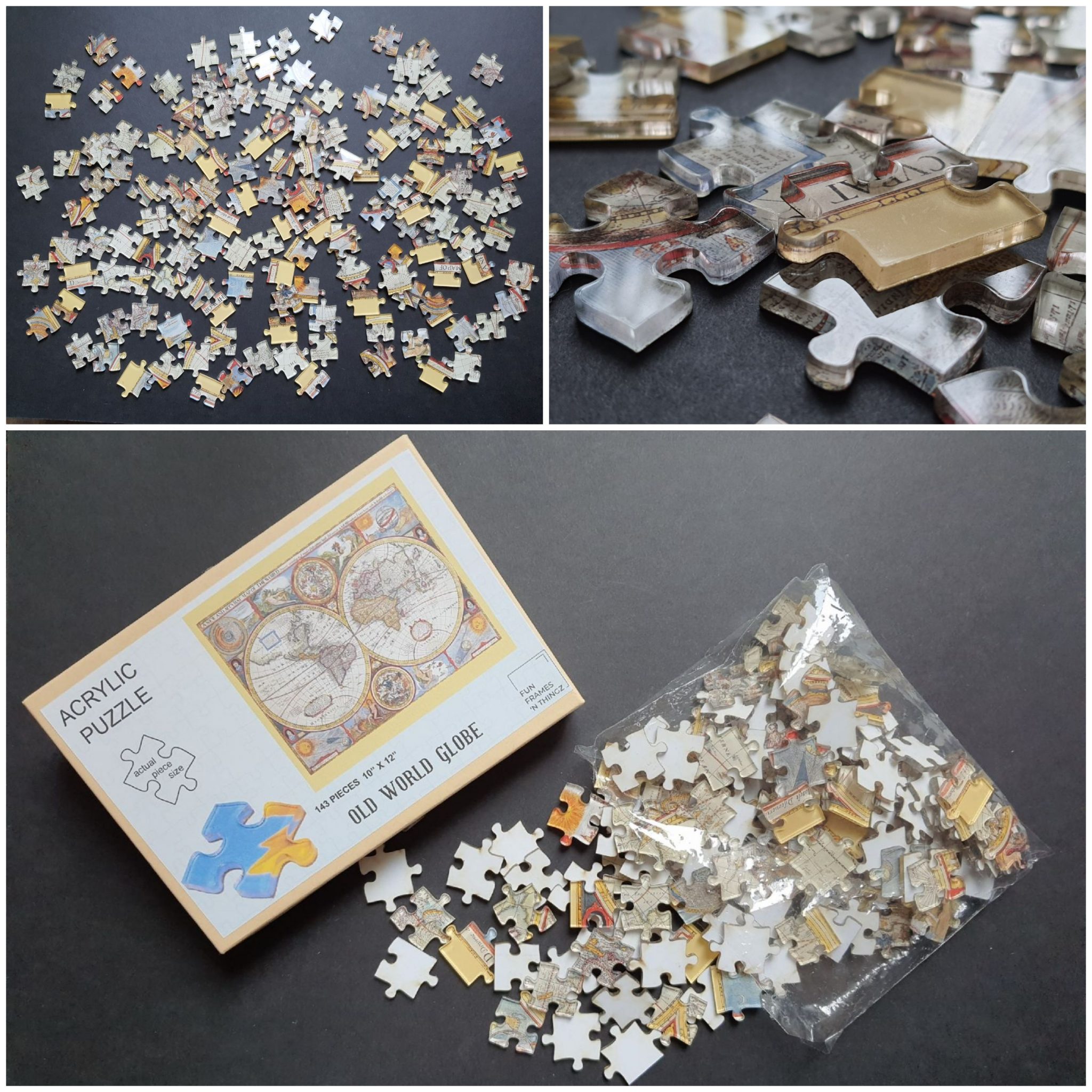 Fun, Frames ‚N Thingz – My first Acrylic jigsaw - World Map Puzzles